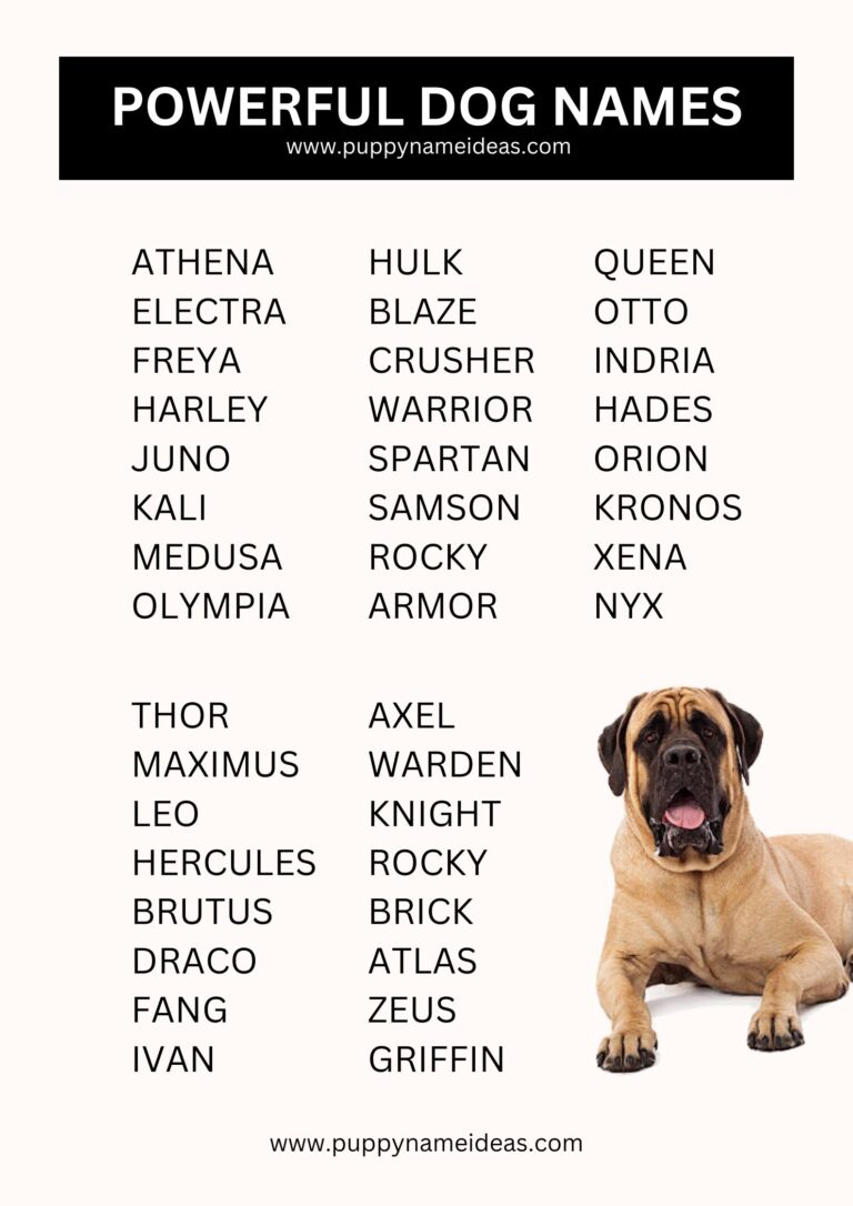 175+ Powerful Dog Names - Puppy Name Ideas